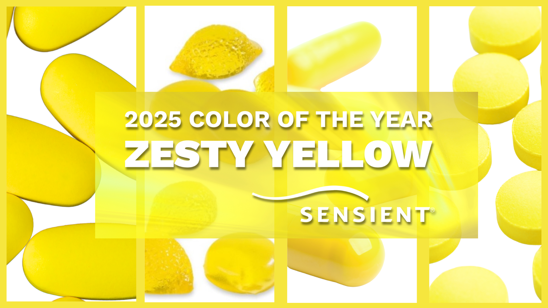 Sensient's Color of the Year: Zesty Yellow - Sensient Pharma